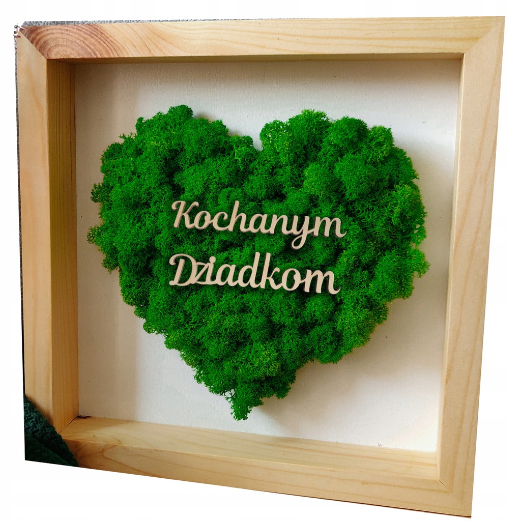 Obrazek 25x25 z mchem dzień babci i dziadka HIT - 12877756530 ...