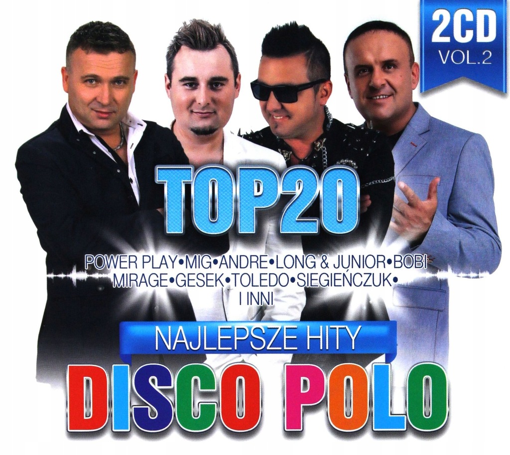 TOP 20 NAJLEPSZE HITY DISCO POLO VOL. 2 [CD] - 12712881322 - oficjalne archiwum Allegro
