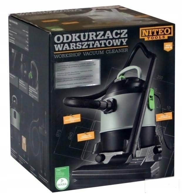 ODKURZACZ WARSZTATOWY NITEO TOOLS 1250W IPX4 20L - 12401971319 ...