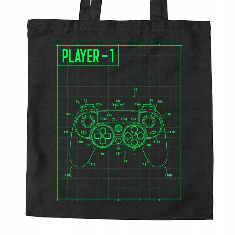 torba czarna dla gracza gamera pad rysunek technic - 13246282903 ...