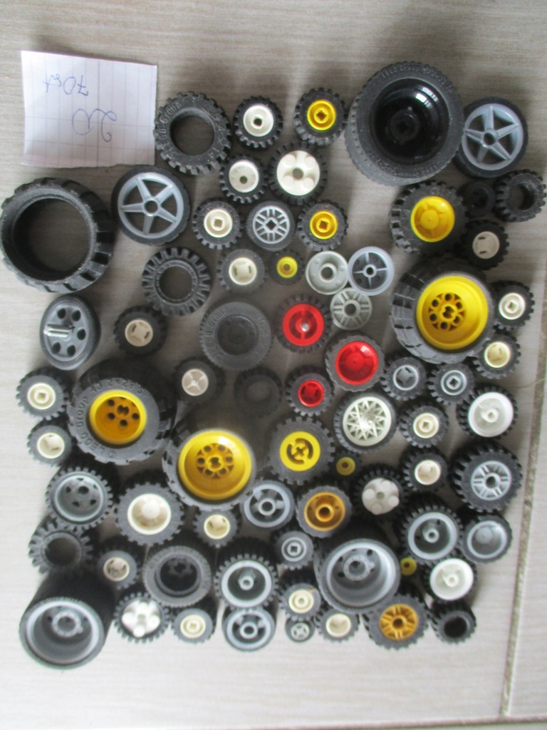 LEGO DUŻY ZESTAW KLOCKI 70 szt 20 opony koła - 9168890563 - oficjalne ...