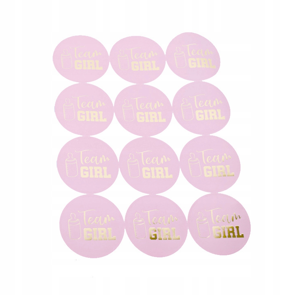 GENDER REVEAL DECALS AND TEAM GIRL STICKER LABEL 72 PCS - 16112867116 ...