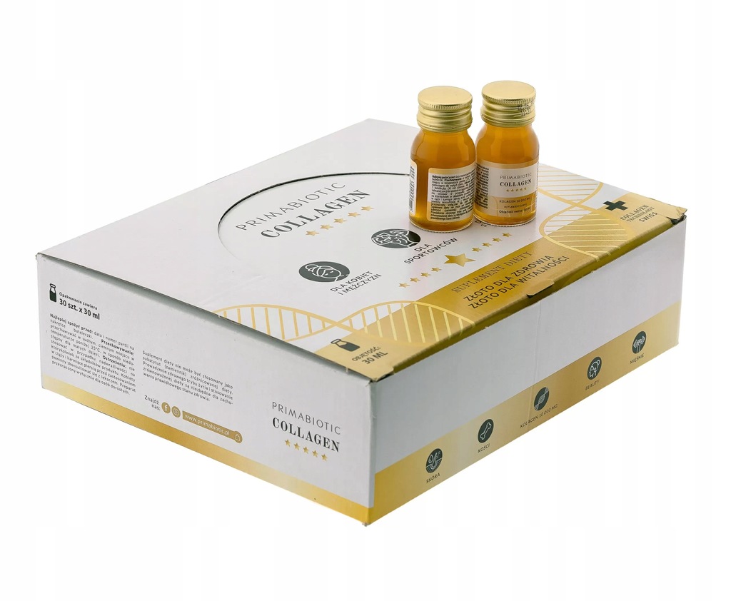 Primabiotic collagen kolagen gold 10000 MG 30 szt - 12757620345 - oficjalne archiwum Allegro