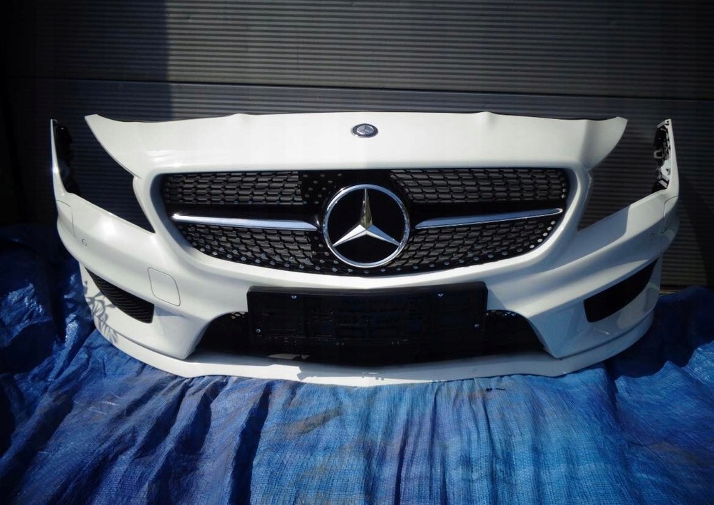 Zderzak przod Mercedes CLA W117 AMG Sprysk KOMPLET - 13148606619 - oficjalne archiwum Allegro