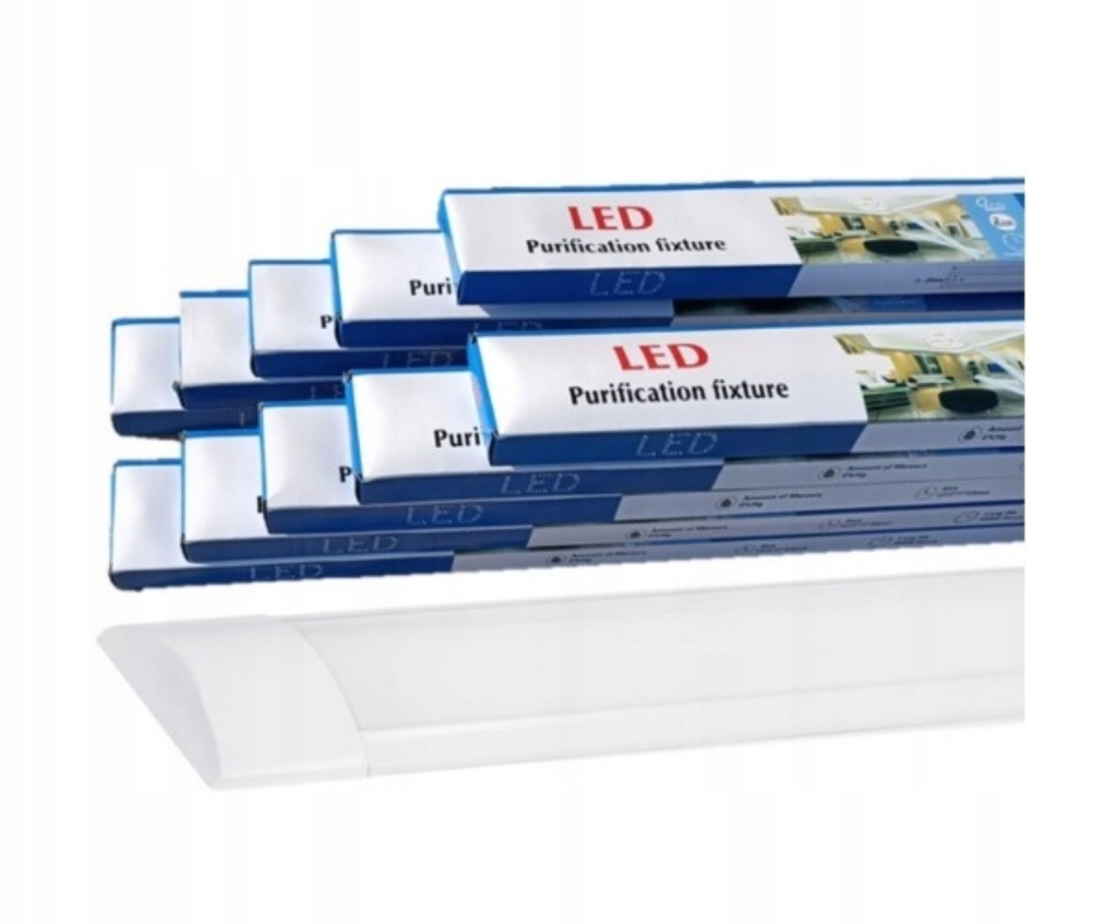 10xNATYNKOWA LAMPA LED PANEL 18W 60CM PLAFON GARAŻ - 13550589287 ...