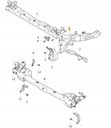 VOLVO XC40 LEWE WZMOCNIENIE BŁOTNIKA 31651422 OE - 13724998636 ...