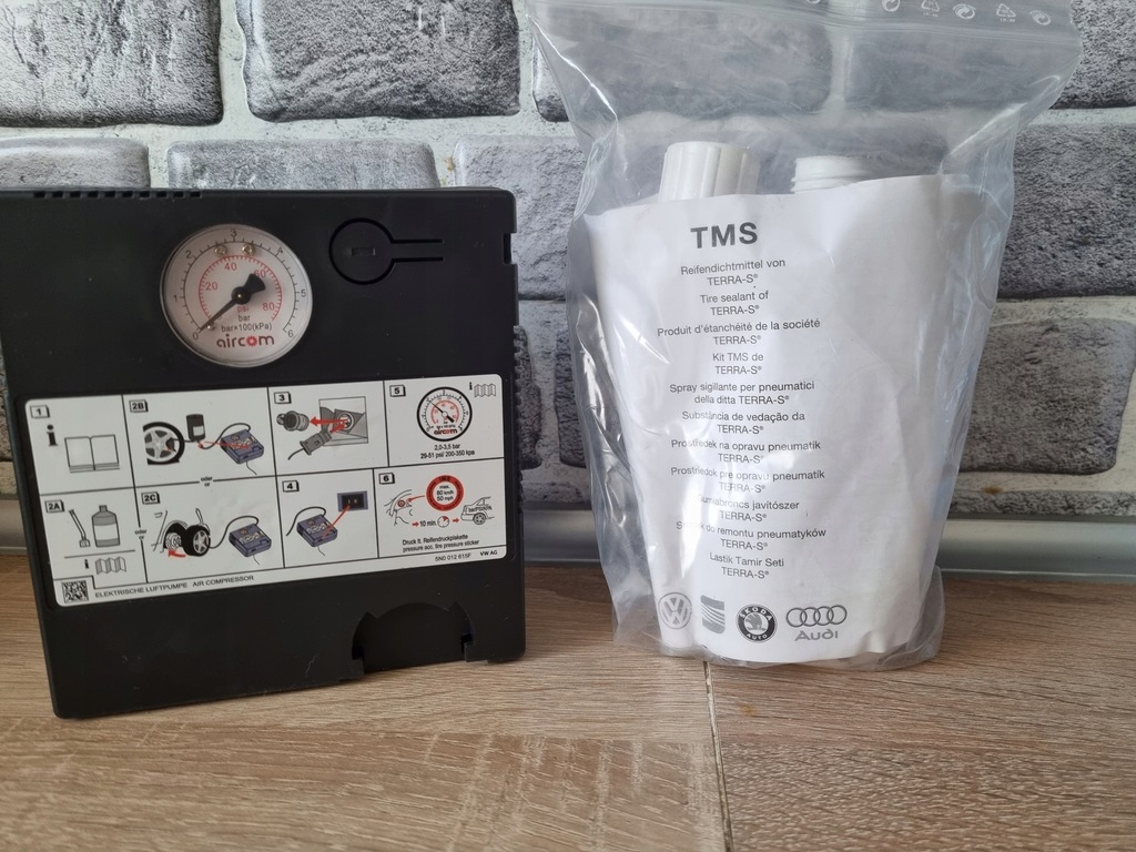 Zestaw naprawczy opon VW, SEAT, SKODA AUDI - 12070687526 - oficjalne archiwum Allegro