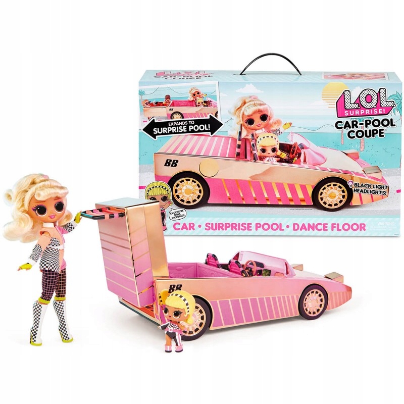 LOL CAR POOL AUTO SAMOCHÓD Z BASENEM + LALKA OMG - 8991808408 ...