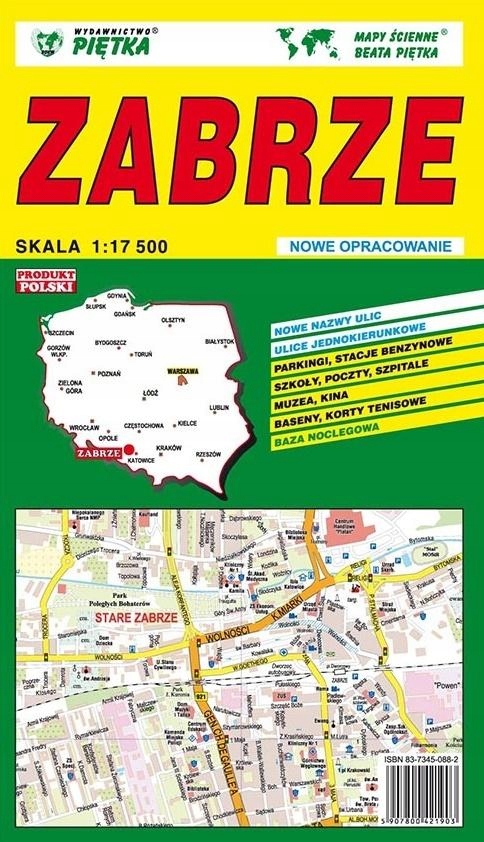 Zabrze Mapa plan miasta atlas Zabrza - 10841627913 - oficjalne archiwum ...