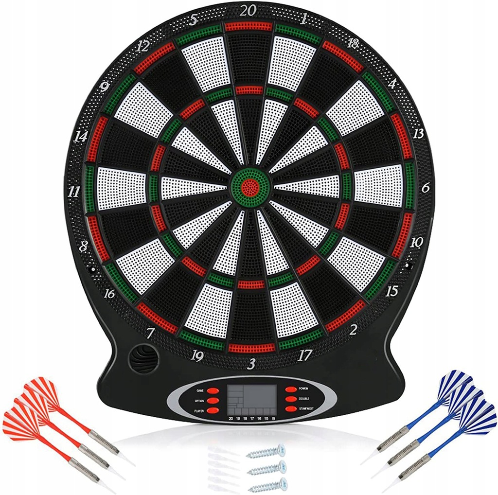 Elektroniczna Tarcza do Rzutek Gry w Dart+6 Rzutek - 13353629343 ...