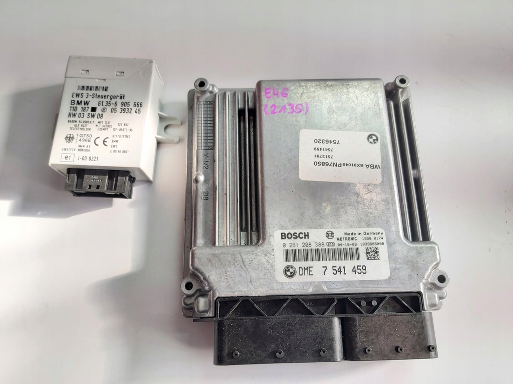 Sterownik Komputer Silnika BMW E46 EWS 2.0 N42 N46 - 11902203717 - oficjalne archiwum Allegro