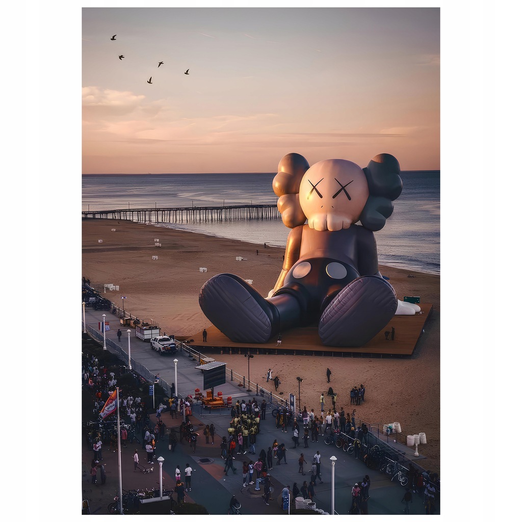 Plakat 84x59,4 A1 STREETWEAR kaws figurka bape dior LV street kultura ...