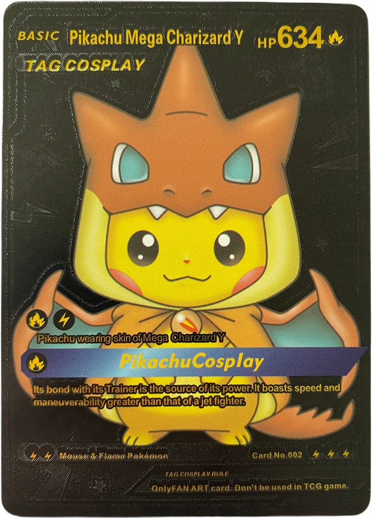 Czarna Karta Pikachu Mega Charizard Y - 13548856912 - oficjalne archiwum Allegro