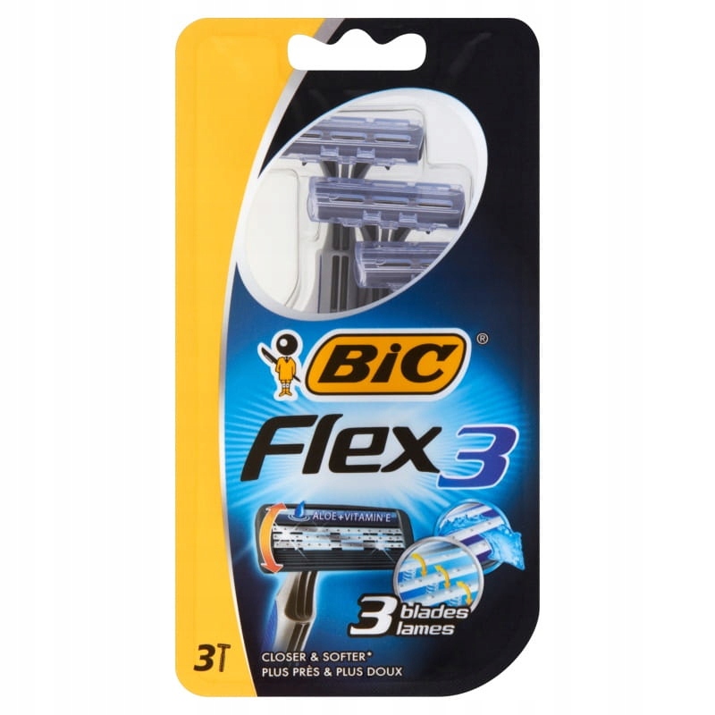 BIC Flex 3 Classic MASZYNKA do golenia 3 sztuki - 11309822043 ...