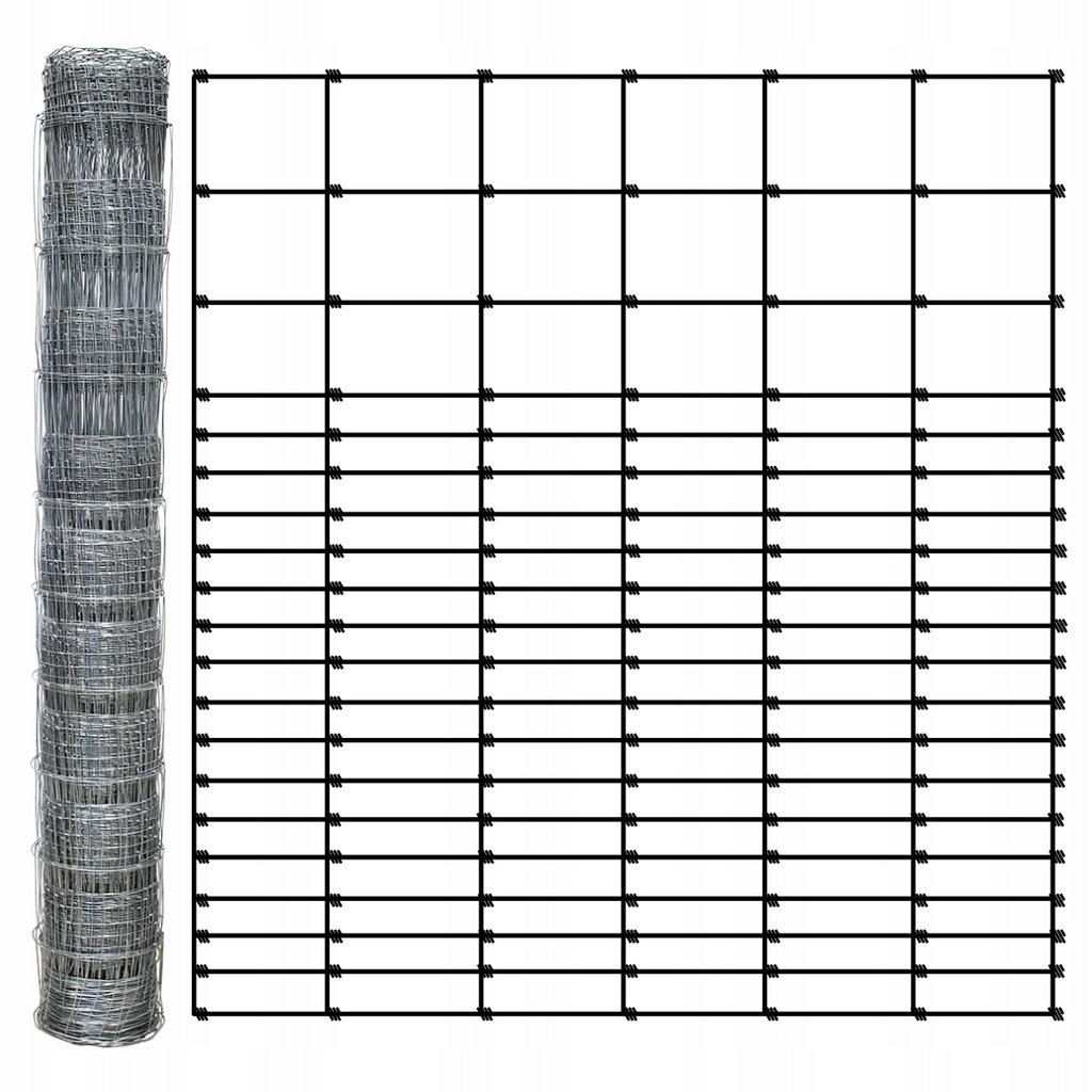 SIATKA ogrodzeniowa LEŚNA 120/20/15 G16 rolka 50 m - 9910644097 - oficjalne archiwum Allegro