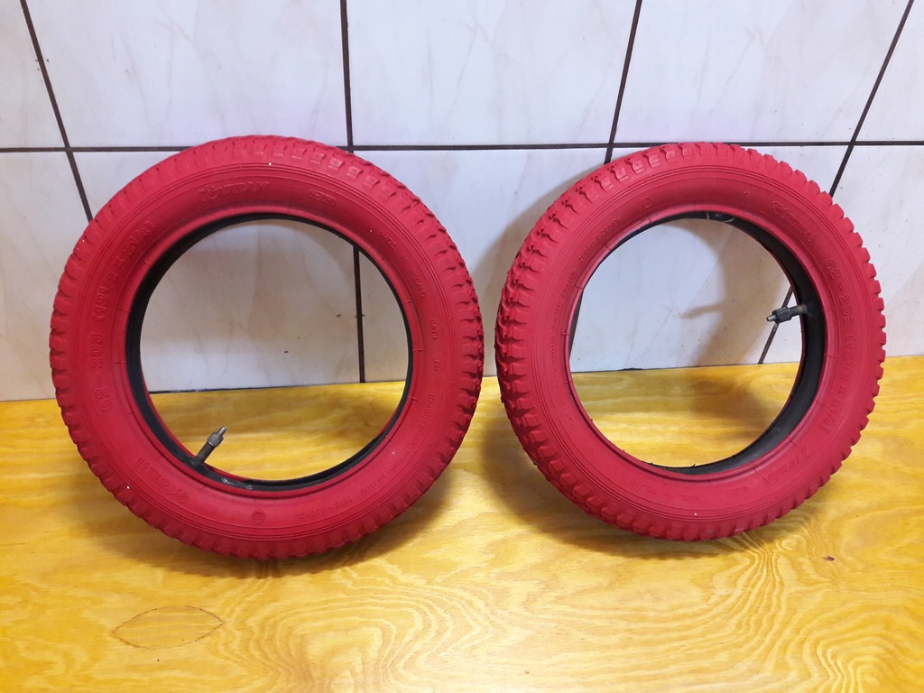 ROWER ROMET BMX OPONY STOMIL 2 SZT 12 CALI PRL - 11569360089 ...