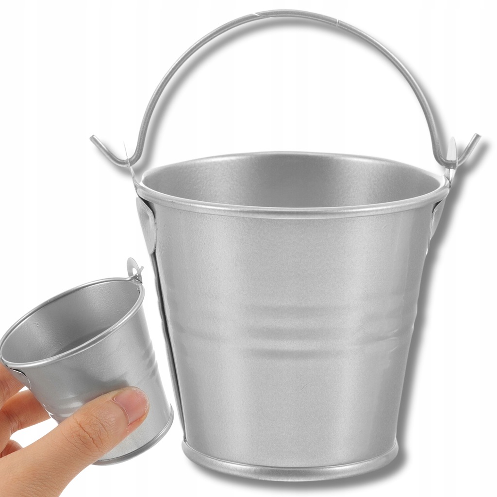 Doniczka Metalowa Na Parapet Biurko Wiaderko Żelazne Na Kwiatki z ...