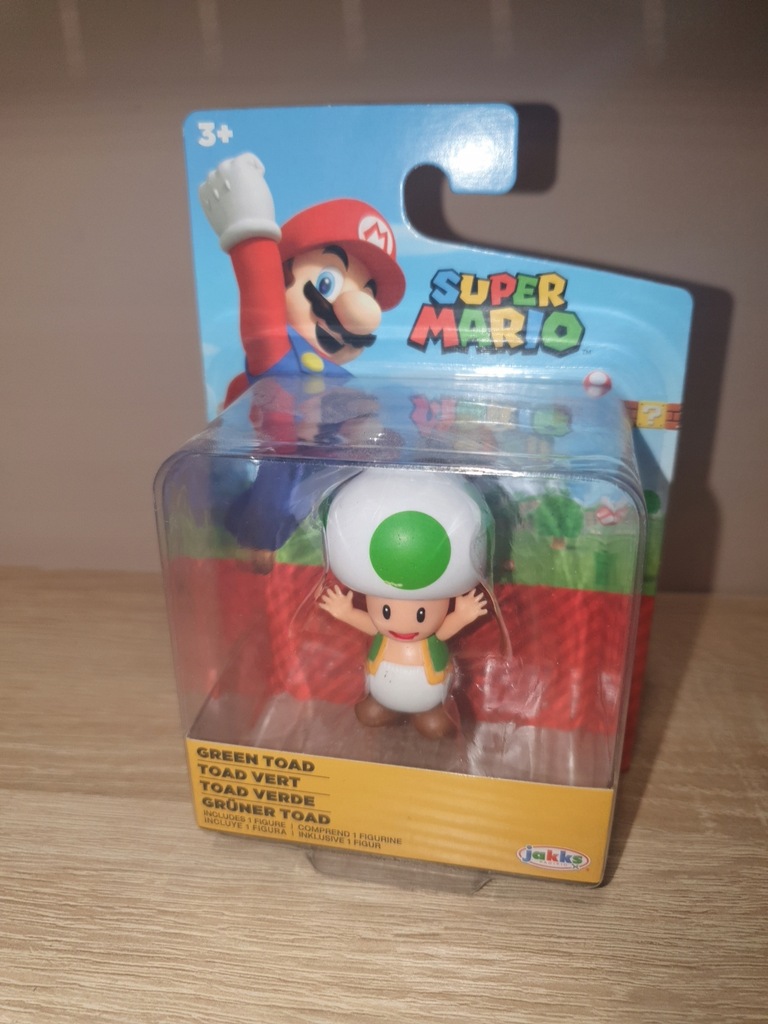 SUPER MARIO OFICJALNA FIGURKA GREEN TOAD - NOWA - 13704933910 ...