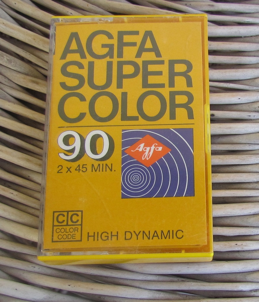 Kaseta magnetofonowa AGFA Super Color 90 yellow - 12552410486 ...