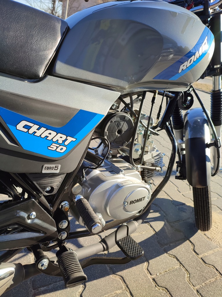 MOTOROWER ROMET CHART 50 SREBRNY EURO5 FVAT / RATY - 11921384903 ...