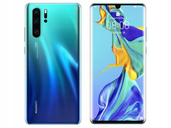 Smartfon HUAWEI P30 Pro 8/256GB Aurora Niebieski - 12222825487 - oficjalne archiwum Allegro