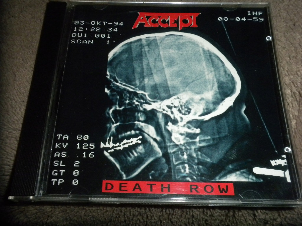 ACCEPT Death Row 1ST. kat metallica iron tsa death - 12823398728 ...