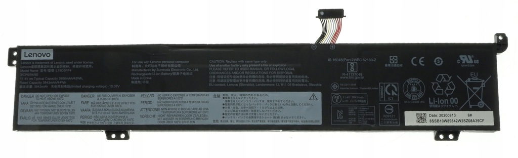 B1481 Bateria Lenovo L19D3PF4 99% IP Gaming 3i - 12987826805 ...