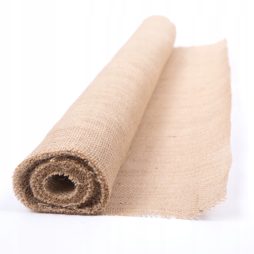 TKANINA JUTOWA JUTA NATURALNA 80 CM ROLKA 100 M - 11649741934 ...
