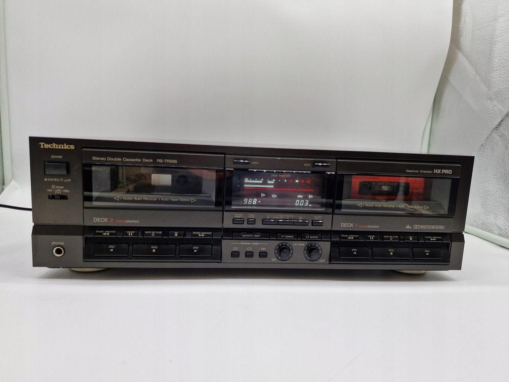 Technics RS-TR555 Magnetofon dwukasetowy Topowy !! - 12540276561 - oficjalne archiwum Allegro