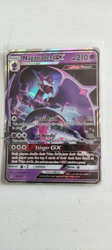 #56/131 Naganadel GX ULTRA RARE Forbidden Light - 12285389150 - oficjalne archiwum Allegro