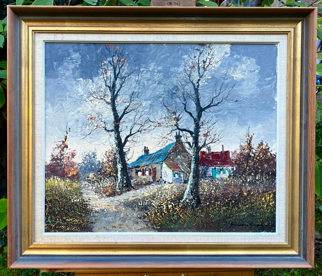 SIMON KRAMER DOM WŚRÓD LASU CENNY STARY OBRAZ - 13109822178 - oficjalne ...