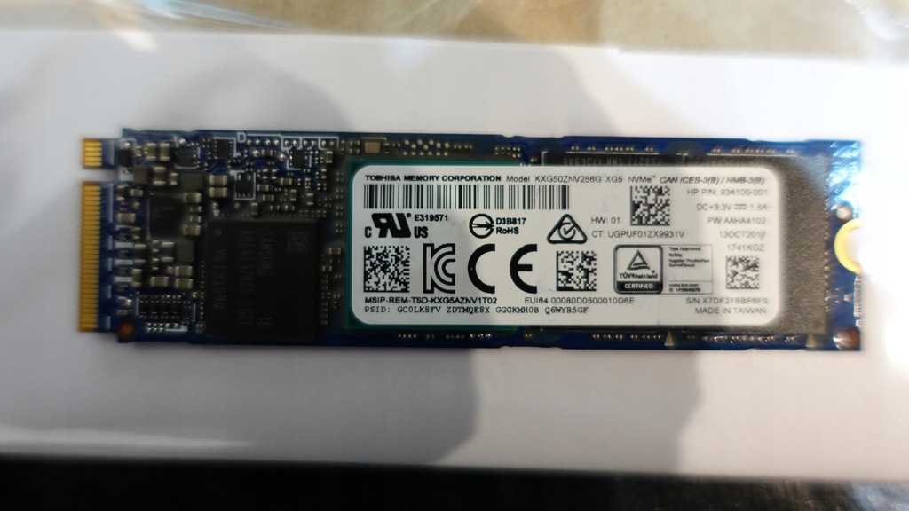 Dysk SSD Toshiba THNSN5256GPU7 256GB M.2 PCIe NVMe - 12793685107 ...