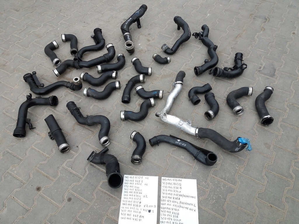 RURA WĄŻ TURBINY INTERCOOLERA VW 1K0145832E - 8103955844 - oficjalne ...