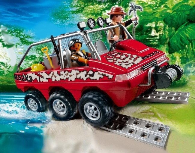 PLAYMOBIL duża amfibia i motor PoszukiwaczyPrzygód - 9277708129 ...