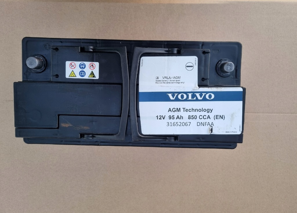 VOLVO AKUMULATOR AGM 12 V 95 AH 850A 31652067 - 14416206092 - oficjalne ...