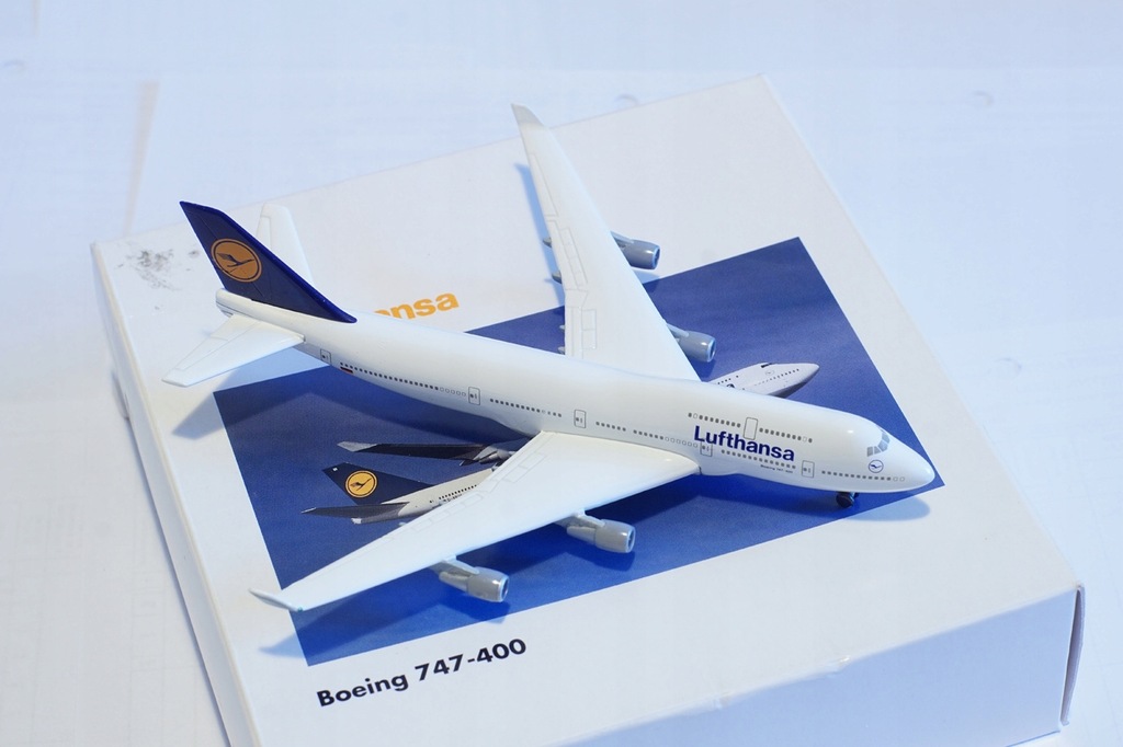 HERPA Lufthansa Boeing 747-400 skala 1:500 - 13995543280 - oficjalne ...