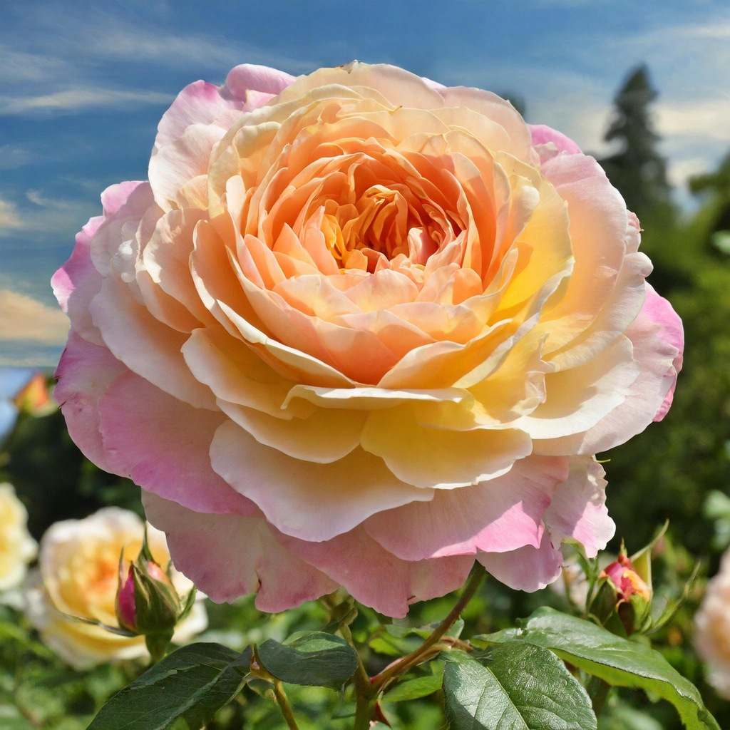 Róża Wielkokwiatowa Augusta Luise - DWUKOLOROWA sadzonka Łosowowa C2 ...