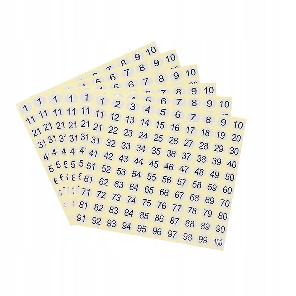 Round Labels Self Adhesive Number Stickers - 13721736226 - oficjalne ...