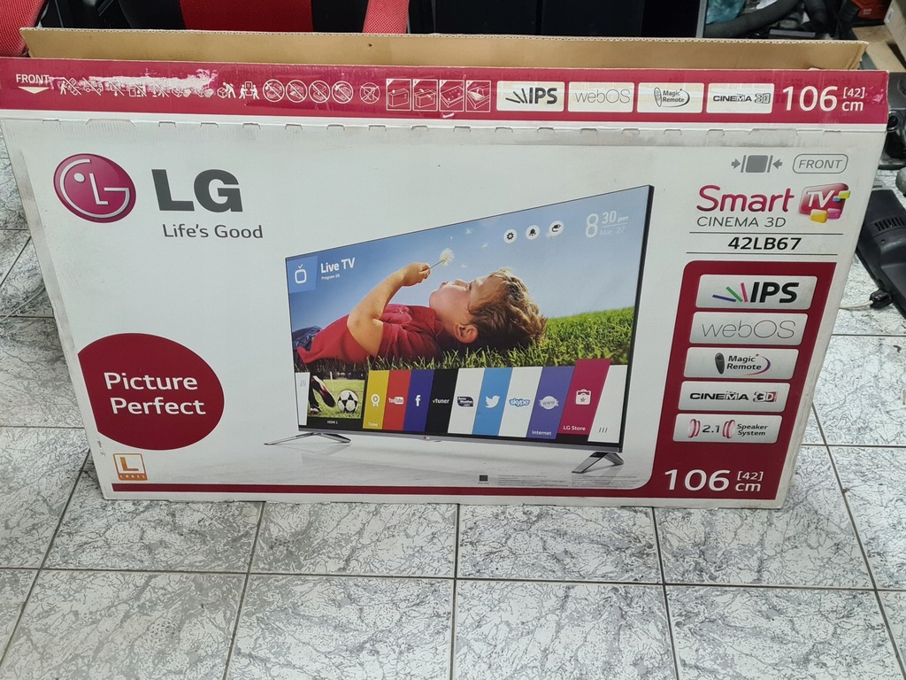 Telewizor LED LG 42LB671V Smart 3D - 12585805231 - oficjalne archiwum Allegro