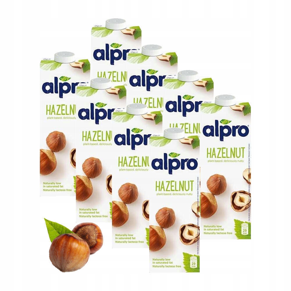 Napój roślinny ALPRO Hazelnut Orginal z orzechów laskowych 8x1l ...