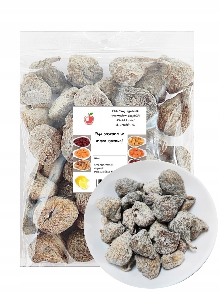 FIGI SUSZONE NATURALNE W MĄCE RYŻOWEJ 1KG - 11394103195 - oficjalne archiwum Allegro