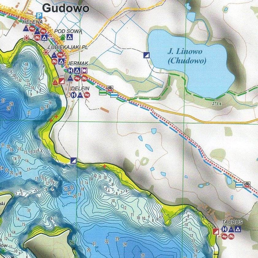 Eko Map Jezioro Lubie Drawsko Pomorskie mapa - 11346276584 - oficjalne ...