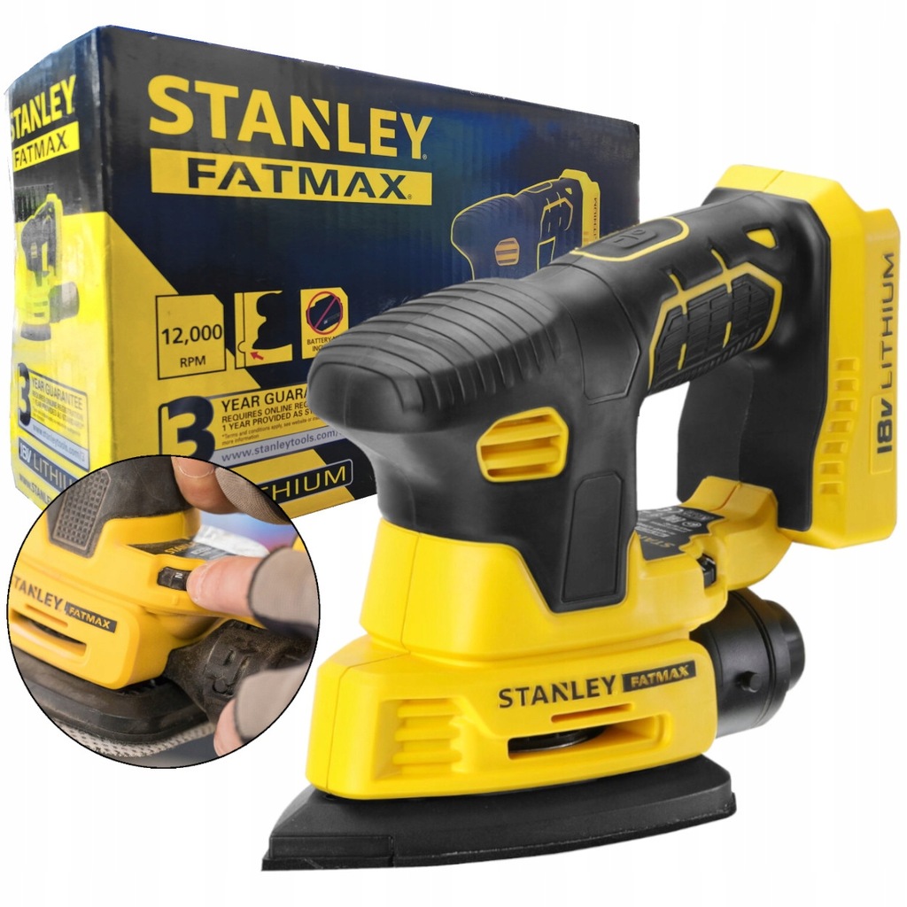 Szlifierka oscylacyjna Stanley FATMAX FMCW210B 18V - 12328518093 ...