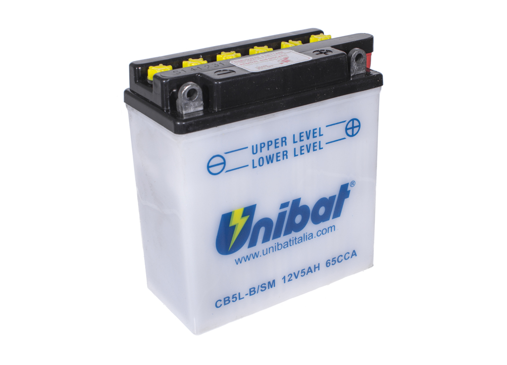 AKUMULATOR UNIBAT 12V 5Ah CB5L-B/SM P+ MZ ETZ 150 - 6741857322 - oficjalne archiwum Allegro