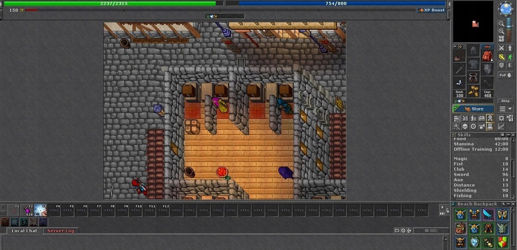 Tibia Secura 150 Ek + EQ + dużo addonow i mountow - 7989631375 ...