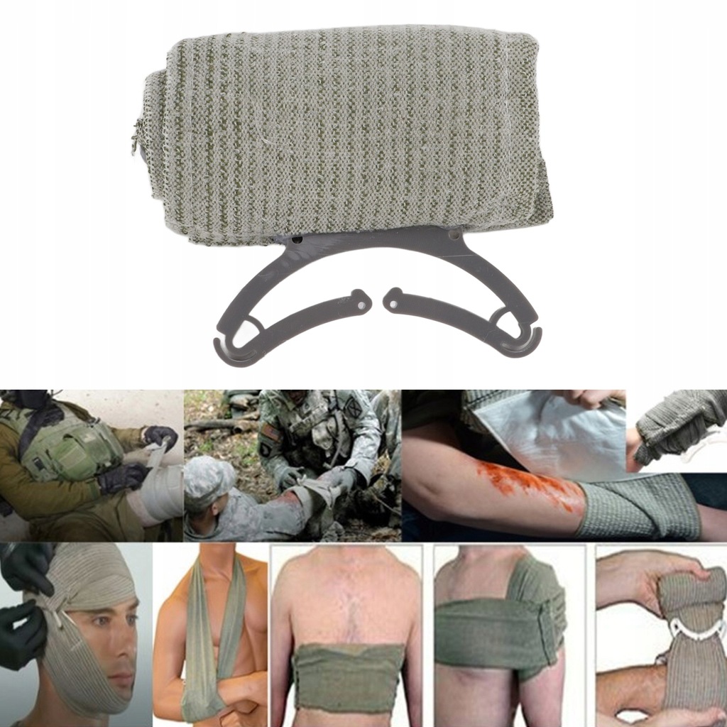 Bandaż izraelski opatrunek wojskowy indywidualny - 12211906262 - oficjalne archiwum Allegro