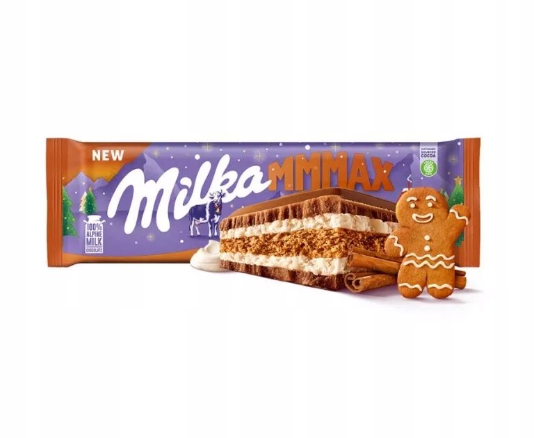 CZEKOLADA MILKA MAX GINGERBREAD TASTE 300G - 14778126750 - oficjalne ...