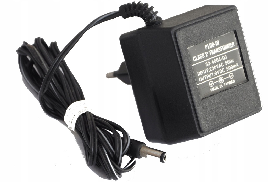 Zasilacz AC/DC 9V - 500mA 0.5A Plus na zewnątrz - 9520441252 - oficjalne archiwum Allegro