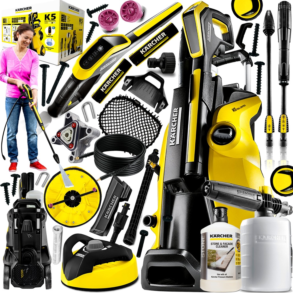 MYJKA CIŚNIENIOWA KARCHER K5 + PIANOWNICA +T-RACER - 10224523553 ...