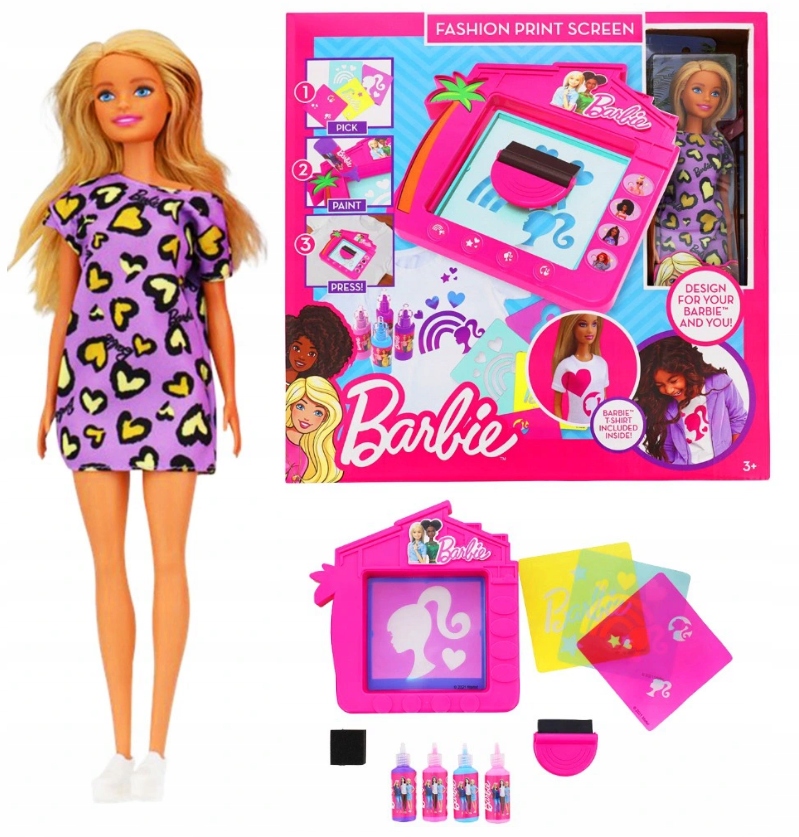 Lalka Barbie Studio projektowania mody BARWIENIE - 11569900469 ...
